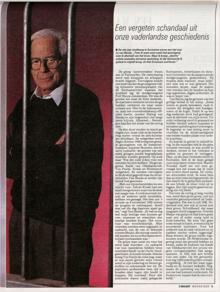 Lo van Banda – Telegraaf – Histori Bersama