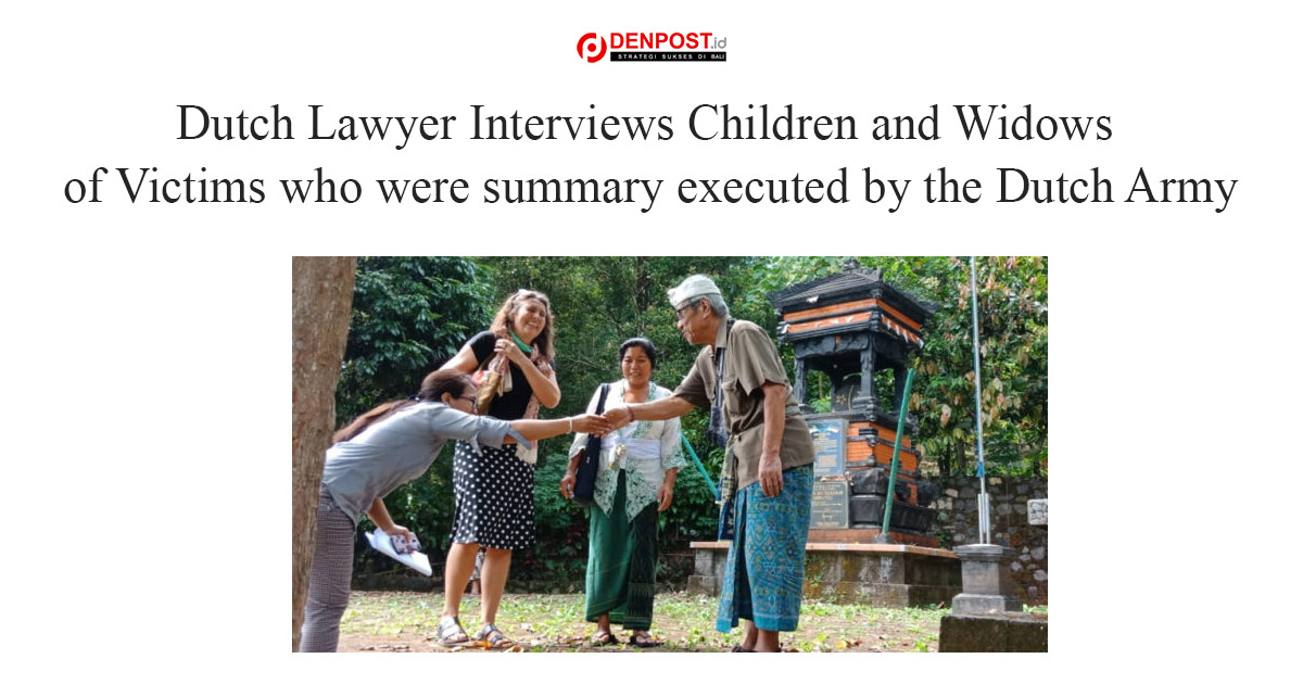 Dutch Lawyer Interviews Balinese Childeren – DenPost – Histori Bersama