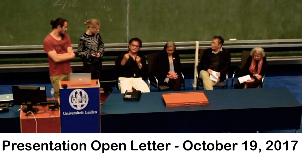 Presentation Open Letter – 19 October 2017 – Histori Bersama