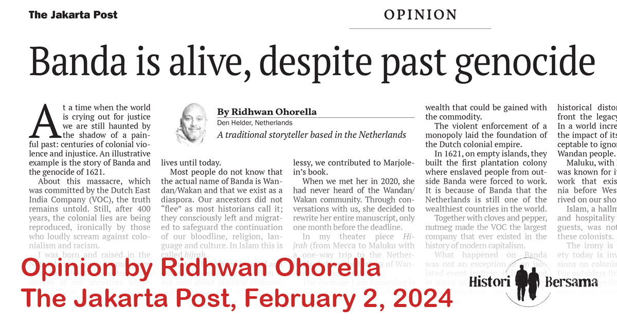 Banda is not dead, Banda is alive – The Jakarta Post – Histori Bersama