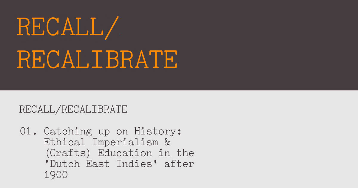 Recall/Recalibrate – Histori Bersama